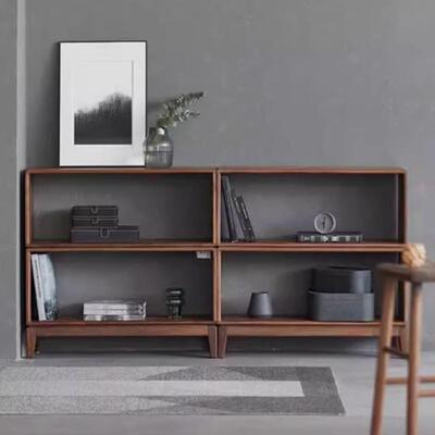 wyy25062实木由书组合格子柜储家用隔断收纳柜飘窗简自约书架置物