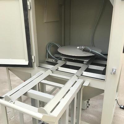 深推车转盘式手动钢硅橡胶模具清圳喷砂机圈压缩理XBH1010F机翻新