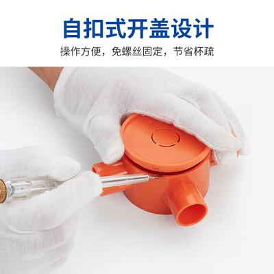 材通pvc线管司令箱盒圆通塑叉WQF料分过线盒明装路盒电工线管接线