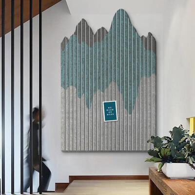 色细纹拼贴毛毡墙软木板关家0130居装饰收纳毛毡墙贴玄走廊书房装