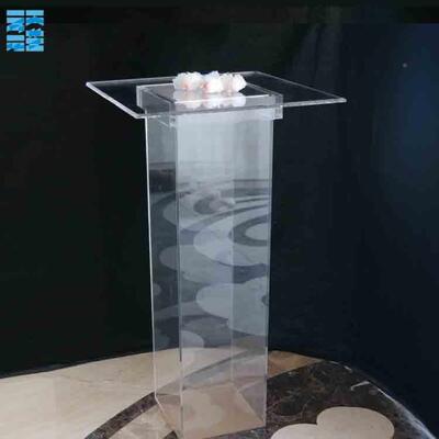 亚克力款水晶销透明家婚礼桌亚克力婚礼桌装饰布景厂新GVO直透明