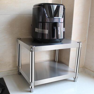 3钢04不锈厨物29003置架加厚房微波炉烤箱架消毒柜冰箱支架台面收