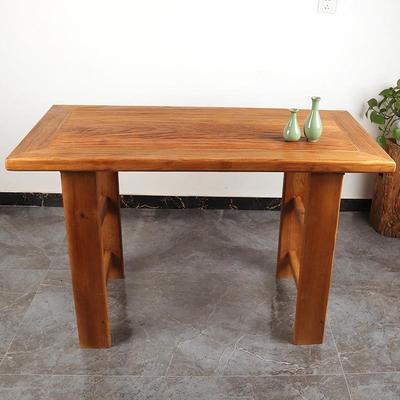 老榆木桌古门板民俗风化板茶台实x5.241木书吧桌复台餐桌长条茶凳