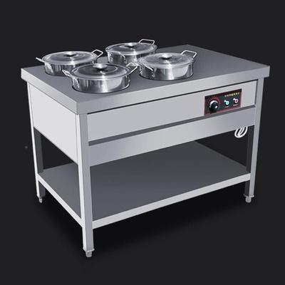 不尚厨商用加热智加能保温车粥包子客凉菜QJU台热锈钢玻璃罩保温