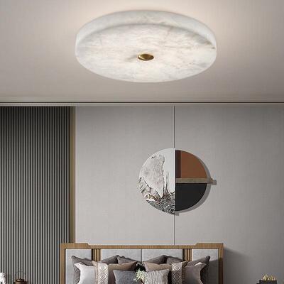 严全铜选云石新中式吸顶灯简客过厅现代家居约76300卧室灯餐厅道