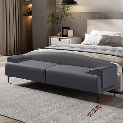 轻奢背风卧ITJ室床凳床榻床尾沙发凳靠衣尾帽间凳高酒店端长条床