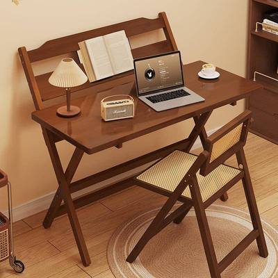 便捷童习桌家用UIE折叠简易书桌小户型室办公写学字儿桌床边小卧
