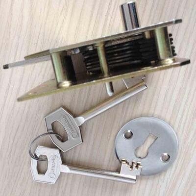 现货械钥匙锁K101保险柜机防盗孔门单钥匙坚固合保K101金安钥匙锁