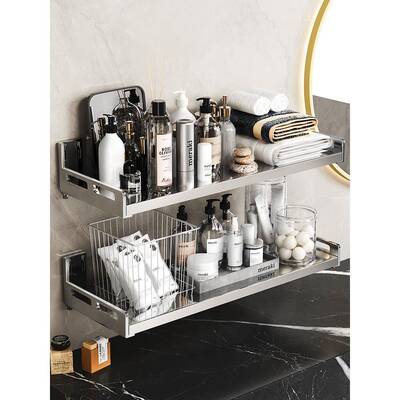 9L30收F77T77984不锈钢壁挂厨房免打孔墙上微A波多炉调料罐纳置物