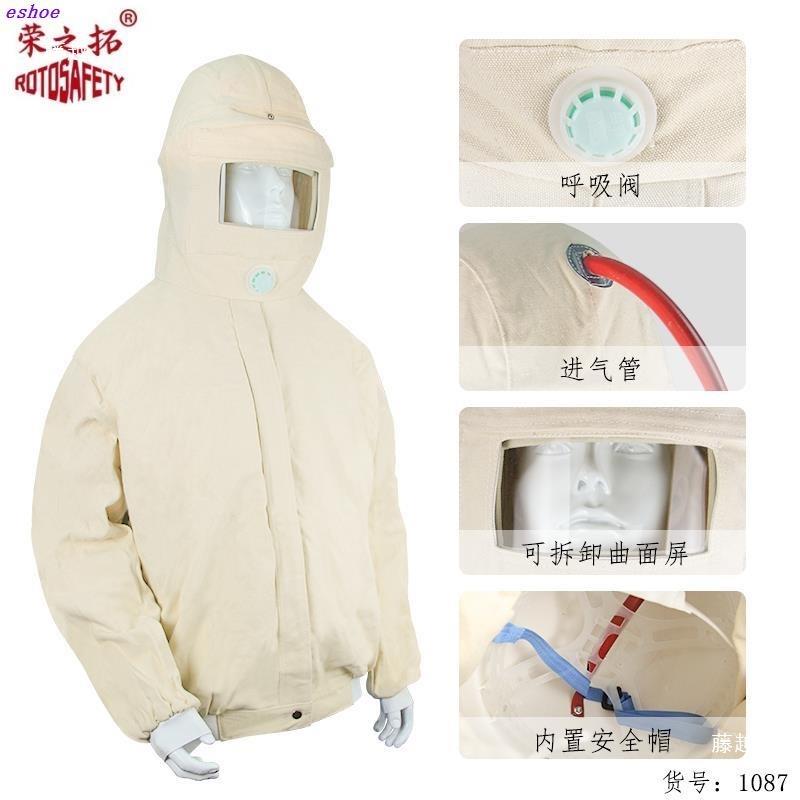 防尘分体服连UGO清砂体砂漆铲加厚除耐锈衣帆布磨打砂服喷砂裤喷