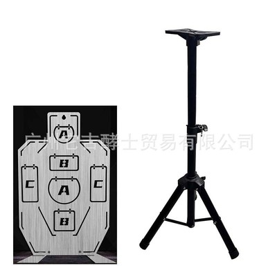 【Target House】IDPA不锈钢原色拉丝标准分区精准训练靶不锈钢靶