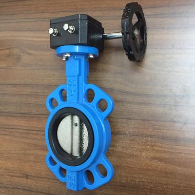 涡轮对夹式中线软密封蝶阀BDD371X-16Q球墨铸铁蝶阀