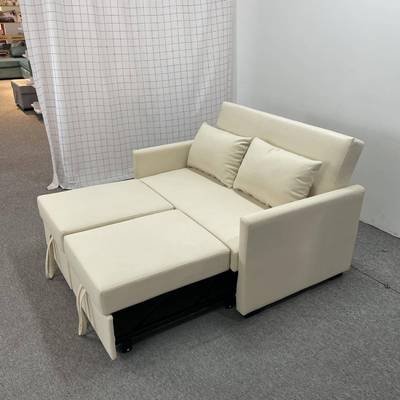 小户客厅卧室叠隐形妃沙贵发米折黄色防水科OXD技绒布艺功型能沙