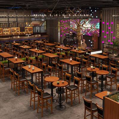 高椅档实木吧椅酒吧清吧音椅JMS-A103乐餐高脚厅凳高吧桌台吧台厂