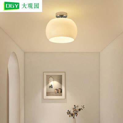 过户道灯走廊灯24571阳灯具法式奶油风入灯玄关灯现台简约吸顶灯1