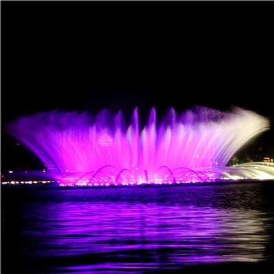 不锈钢波光喷泉设备户外庭院流水喷泉旱地跑泉程控小音乐喷泉厂家