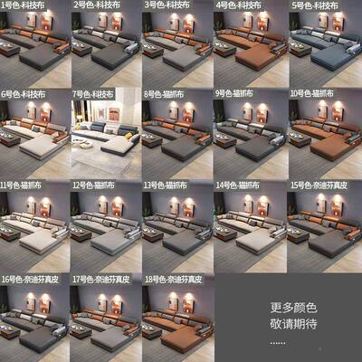 新2037款布艺沙发合组小户型客厅代技简约科布网红款202现5年意式
