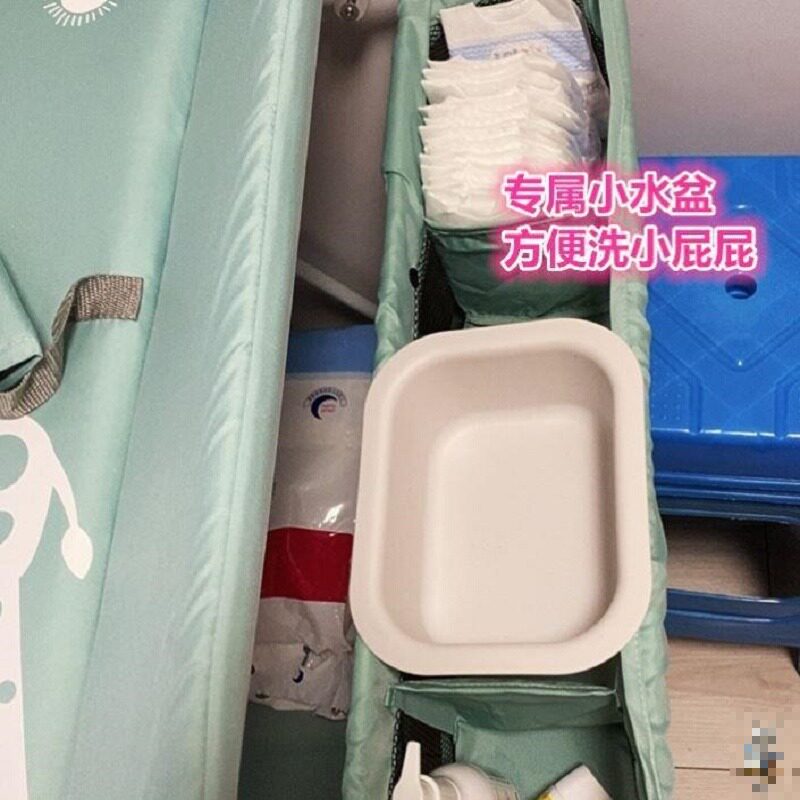 尿布台小水盆配件长方形婴幼儿B宝宝洗屁股椭圆形PP塑料脸盆