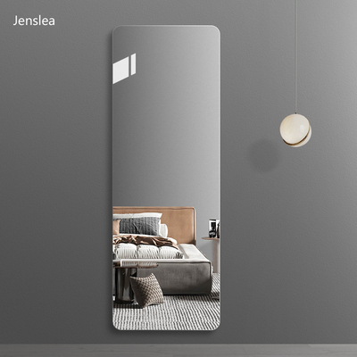超薄镜子全身穿衣镜贴墙自粘壁挂式落地镜家用挂墙试衣镜银镜防爆