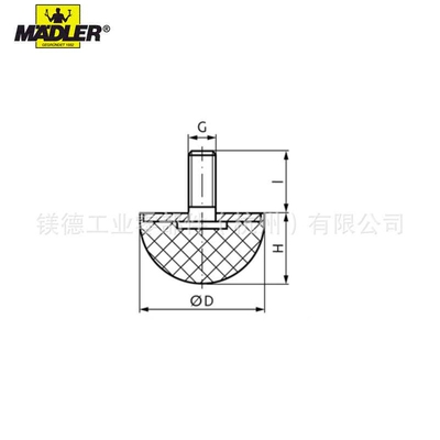 Maedler 橡胶-金属材质 减震块 KPR-A型