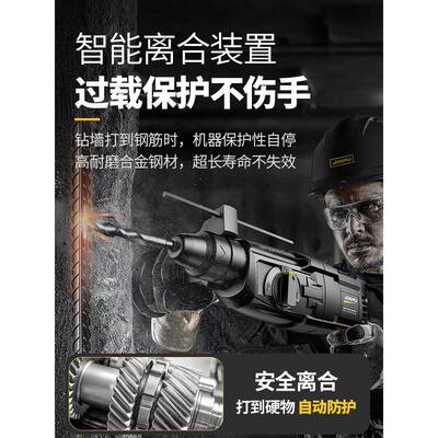 轻型电锤大功率冲击钻家打凝土BSF墙钻孔工具电动多混功用能电钻