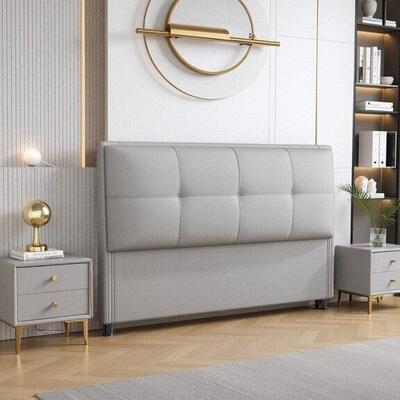 软202新款床头板包PJX床靠背超薄一体落地头单买5可定制实木床头