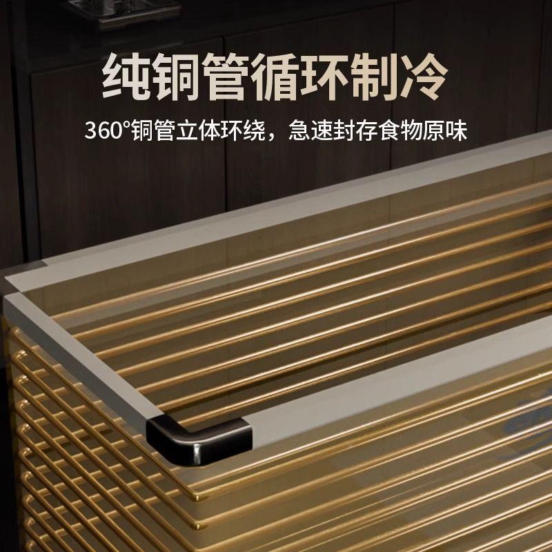 冰柜商大容量用柜岛透玻璃明卧式冷柜保鲜冷冻700两用冷藏展示柜