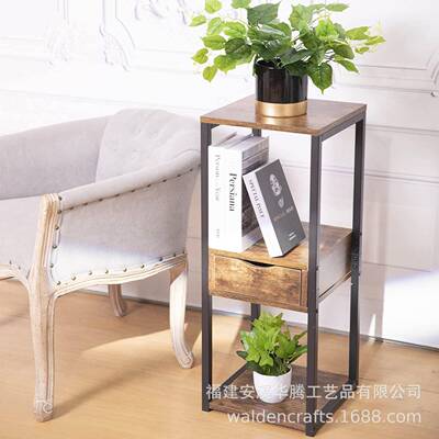 空花子铁艺多室层内落地式架客厅省间花盆HT-X0057架置物架绿萝