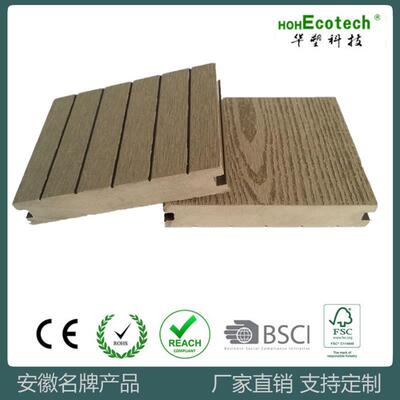 木塑WPC地板厂家户外实心塑木地板花园庭院室外装饰120*20防腐木