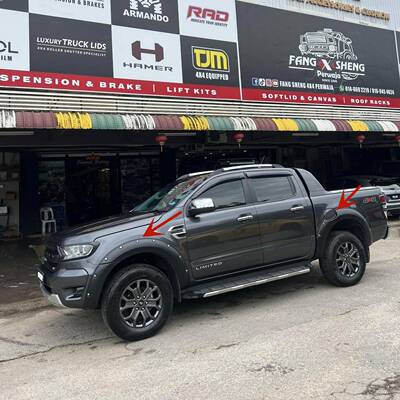 RANGER轮眉带装饰钉款2015-2019款专车专用大轮眉改装福特皮卡T8