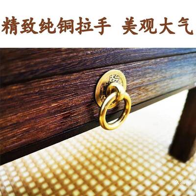 实木带茶屉电脑桌学抽253035生榻书桌卧室床上小桌子矮桌飘窗榻米