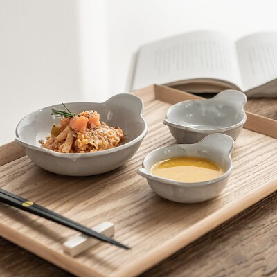 日本Studio M进口粗陶餐具鸽子双耳碗焗饭碗布丁碗烤碗佐餐前菜碟