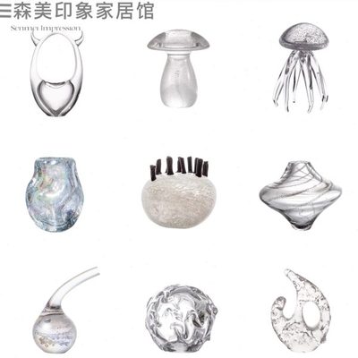 水晶玻璃幻彩轻奢高档酒柜摆件家居饰品创意摆设个性桌面陈列装饰