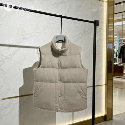 lp老钱风羽绒服马甲背心外套男