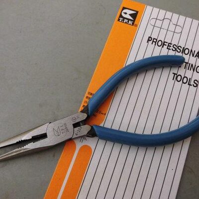 库存老货TPK省力尖嘴钳5.5寸140mm迷你尖咀钳尖头钳子精密电子钳