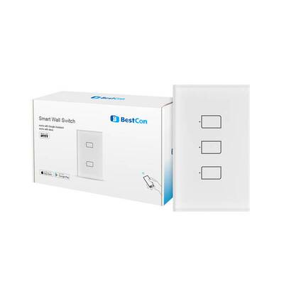 博联Bestcon TC2S UK US EU智能触摸开关APP需搭配RM4 PRO轻触