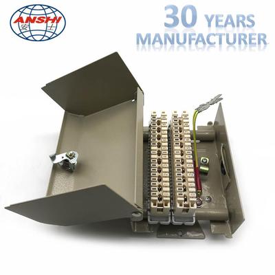 厂家直销接线盒金属20对内卡无品牌/接模块电室话分线盒