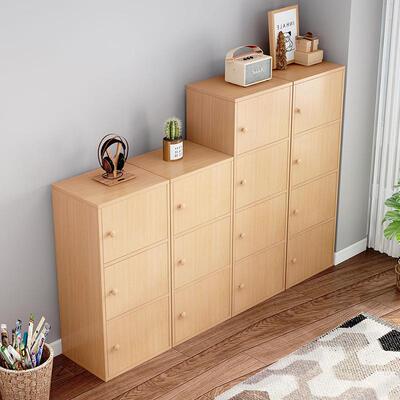 包柜带锁柜子置储物柜物MFU收纳柜书柜书架带门客厅落地杂物柜存木柜