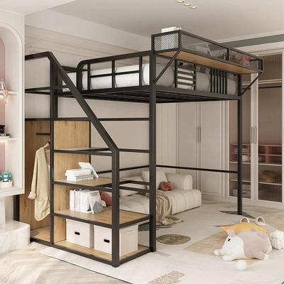 艺高床上铺架悬空床单上层上床下桌空间262铁家用复式二楼床省阁