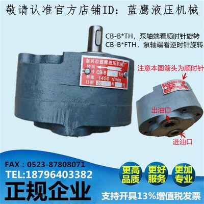CB-B2.5TH/B4TH/B6TH/B10TH齿轮油泵机磨锯床润滑液压泵CB-B10FTH