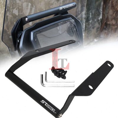 适用隆鑫无极SR250GT改装多功能扩展拓展杆车头手机导航支架配件