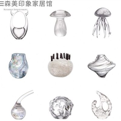 水晶玻璃幻彩轻奢高档酒柜摆件家居饰品创意摆设个性桌面陈列装饰