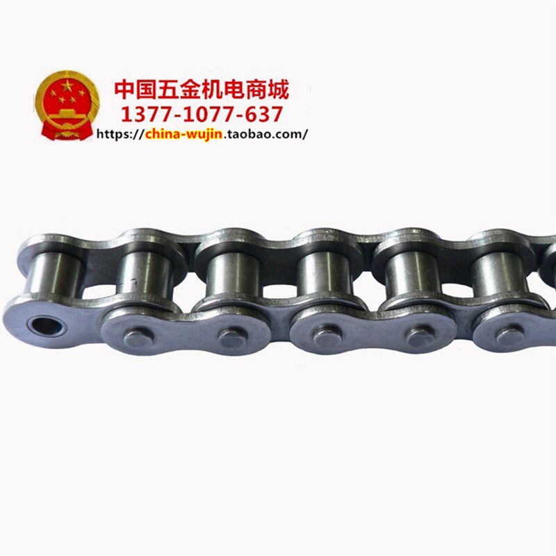 304不锈钢短节距精密滚子链条SS04C0608B10A12A16A工业传动输送链