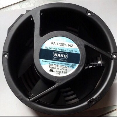 全新KAKU卡固风扇 KA1725/5HA2 AC220V 圆形金属散热风扇