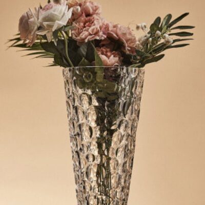 意大利DUENDE进口欧式水晶玻璃花瓶透明插花干花时尚摆件现代家居