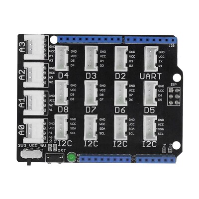 Base Shield Grover接口扩展板 兼容Arduino UNO IO传感器扩展板