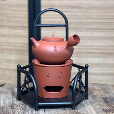 炉炭架11119碳炉凉炉架子铁艺凉茶底座炉隔热提梁架配功夫炉茶具
