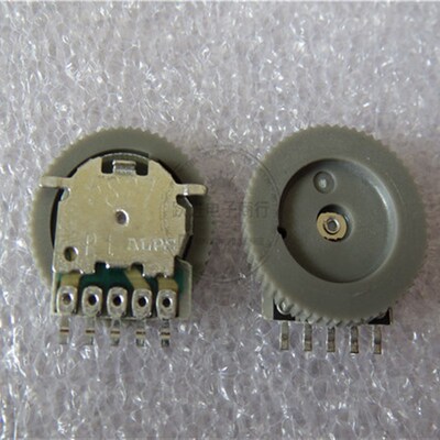30KX1 16X2.5MM进口日本ALPS单联5脚贴片齿轮 拔盘 带轮电位器