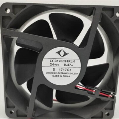 全新LY-C12SC24RLH 24V 0.47A 1627G1 12038 2线 变频器 散热风扇