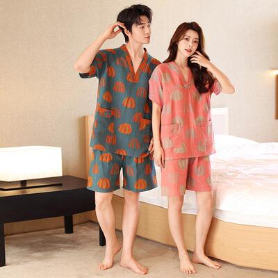 芈棉家居睡衣女款洗汗蒸服情侣竹款浴大码按摩男款FTU浴衣桑拿服